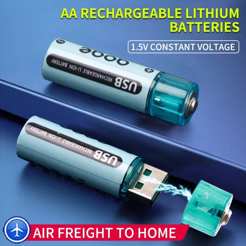 AA, USB rechargeable lithium battery for remote control, mouse, small ...