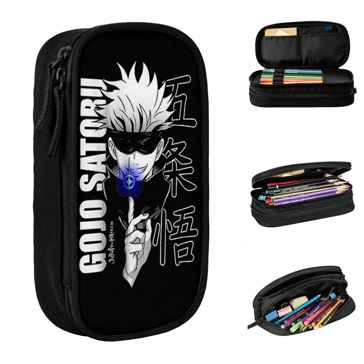 Anime Jujutsu Kaisen Gojo Satoru Pencil Cases Pen Holder Pencil Bags ...