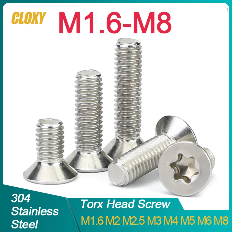M4 Countersunk Screw Stainless Steel Torx | 304 Stainless Steel Countersunk Head - Screws ...