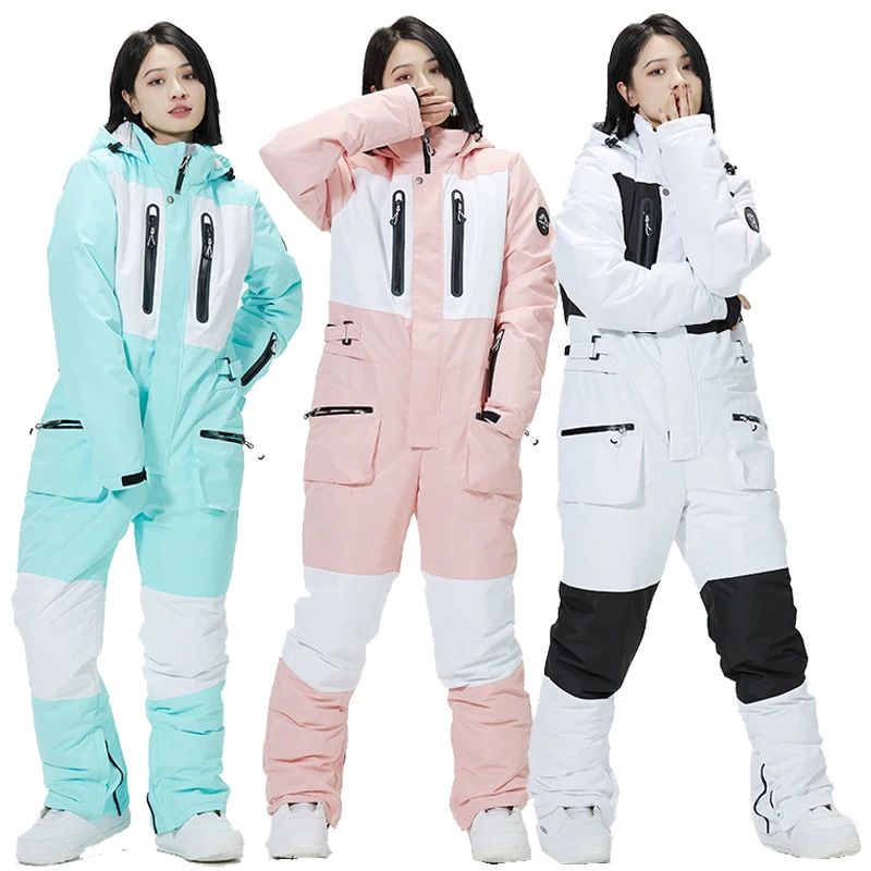 Ropa-de-nieve-para-hombres-y-mujeres-traje-de-snowboard-Mono-de-esqu-de ...