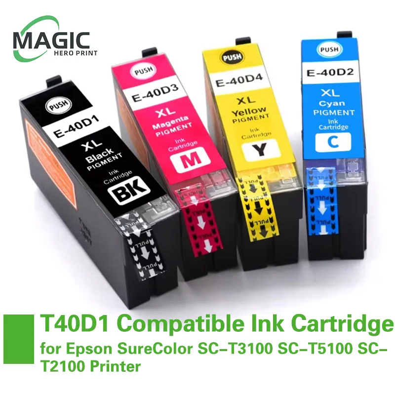 T40D T40D1 T40D2 T40D3 T40D4 Premium Compatible InkJet Ink Cartridge ...