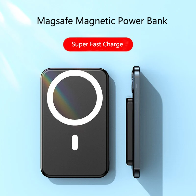Magnetic 15W Power Bank 10000mah Wireless Fast Charging Portable ...