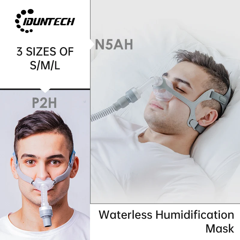 P2h N5ah Waterless Humidification Cpap Nasal Mask And 3 Size Cushions ...