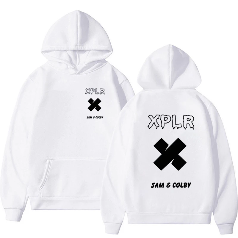 Xplr Hoodie Sam and Colby Chainlink Merch Heart Shaped Print Sweatshirt Xplr Hoodie Sam and Colby Chainlink Merch Heart Shaped Print Sweatshirt