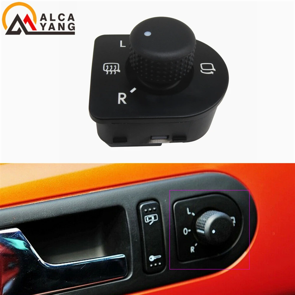Car Electric Power Door Side Rearview Mirror Power Control Switch Knob ...