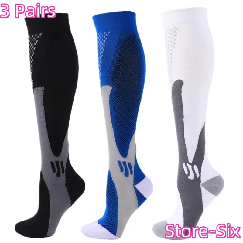 3 Pairs Pack/Socks Compression Socks 30 Mmhg Fit For Medical Edema ...