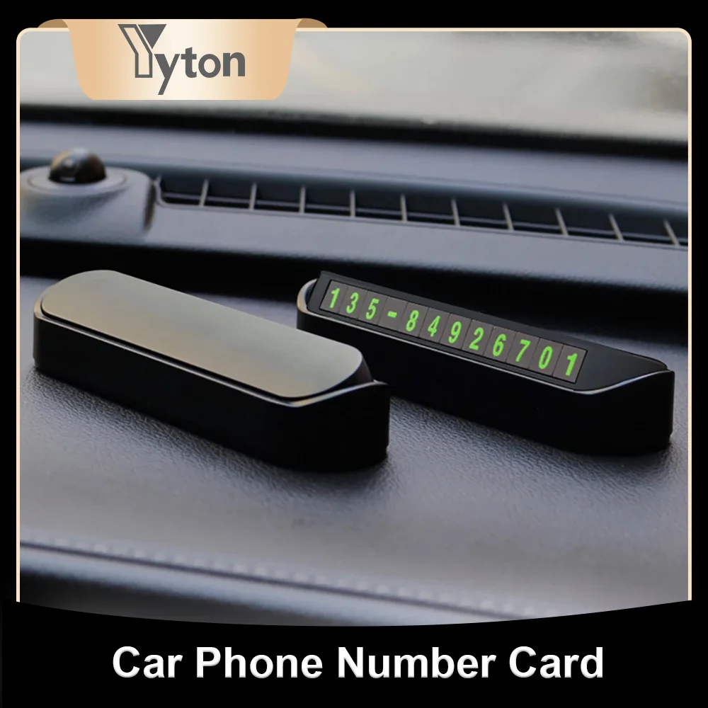 Yyton Parking License Plate Temporary Stop Sign Temporary Car Phone ...