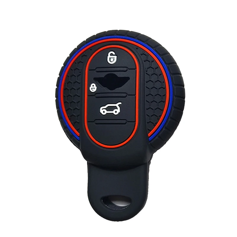 3/4 Button Silicone Car Key Case Cover Shell for BMW Mini COOPERS ONE ...