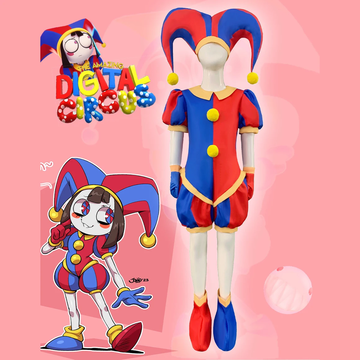 The-Amazing-Digital-Circus-Pomni-Cosplay-Costume-Jax-Uniform-Jumpsuit ...