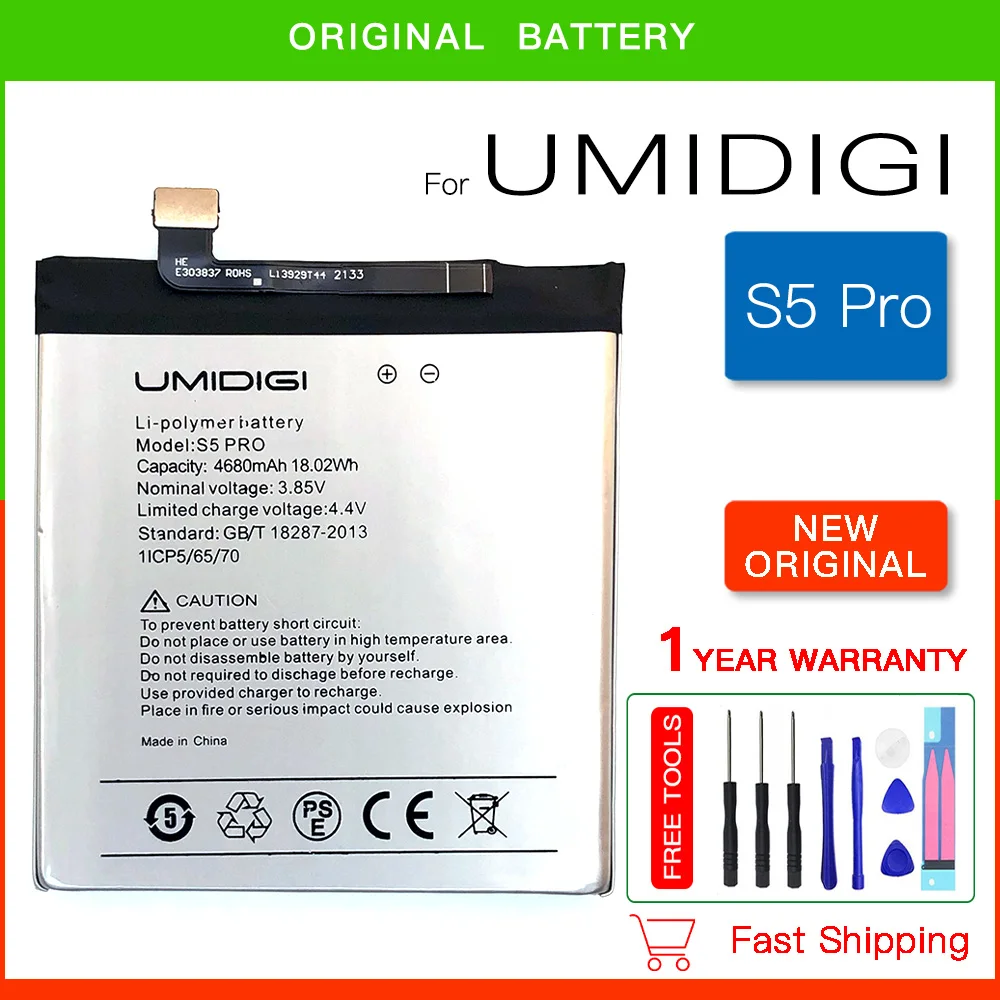 100-New-Battery-High-Quality-0-Cycles-Compatible-S5-PRO-For-UMI-UMIDIGI ...