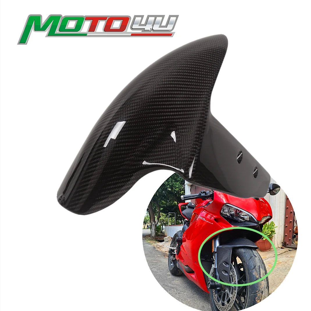 For DUCATI Panigale 899/959/1199/1299 Real Carbon Fiber Front Fender ...