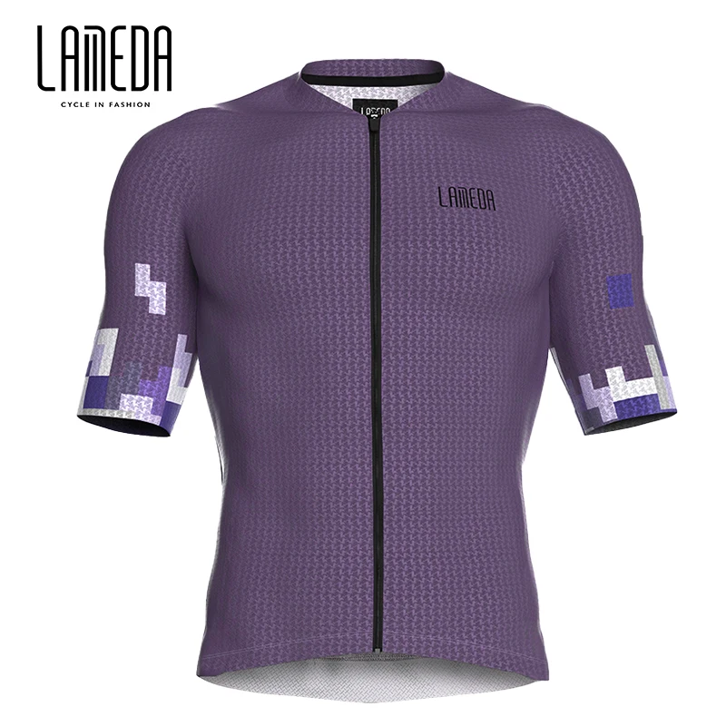 LAMEDA New Cycling Jersey Workout Short Sleeves For Men Summer Quick Dry Top T shirt MTB Road ...