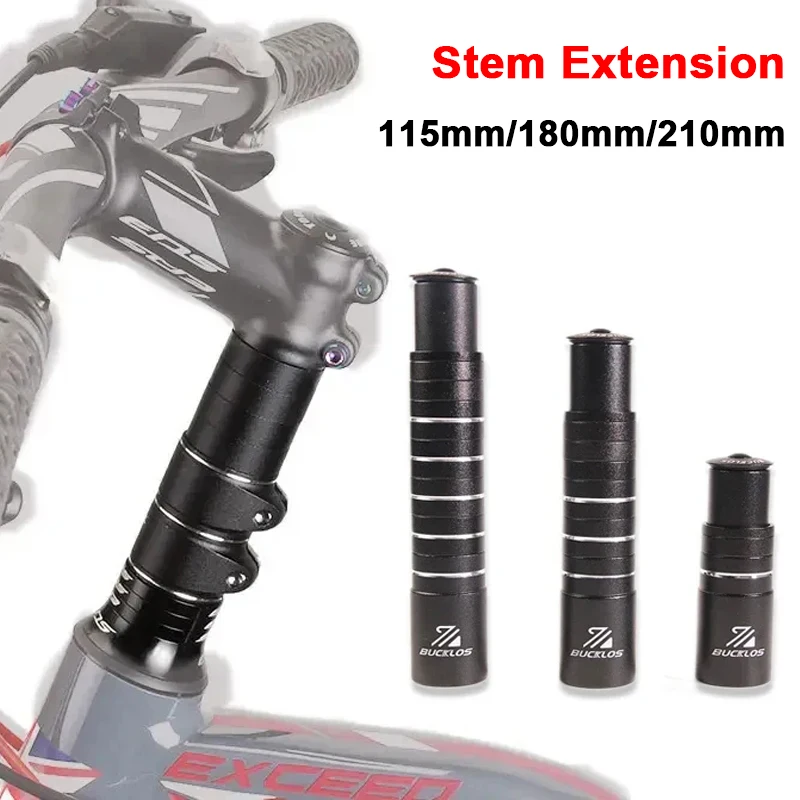 BUCKLOS-Bike-Stem-Extension-115mm-180mm-210mm-Bicycle-Handlebar-Raise ...
