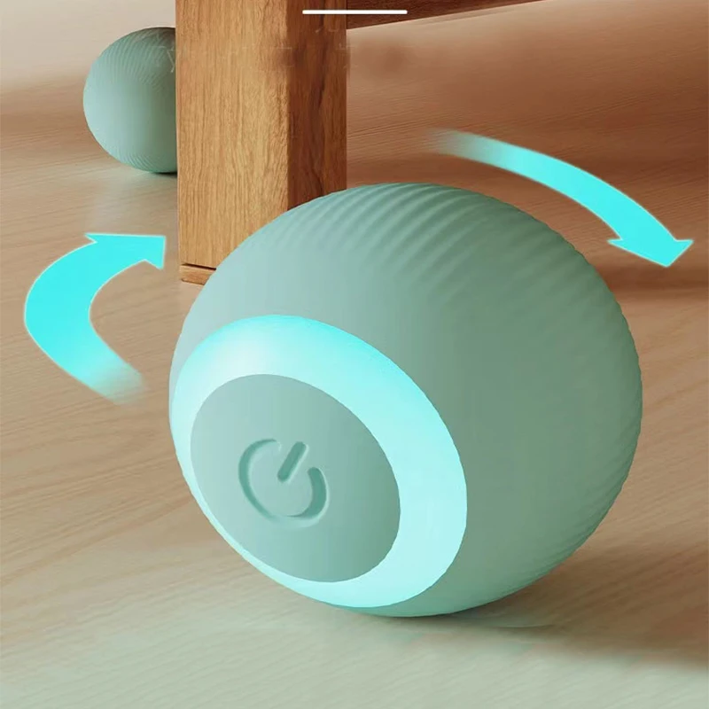 Fun Smart Cat Toys Automatic Rolling Ball Electric Cat Toys USB ...
