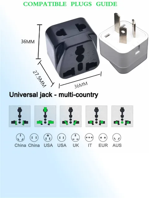 Electrical Plugs New Zealand Power Adapter With Multiple Plug Types