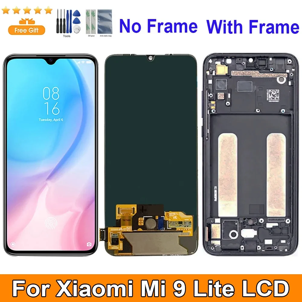 TFT-AMOLED-For-Xiaomi-Mi-9-lite-M1904F3BG-LCD-Display-With-Frame-Touch ...