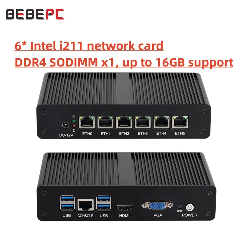 BEBEPC-Fanless-MINI-router-Intel-4405U-6-LAN-i211-NICS-1-RS232-3-4G ...