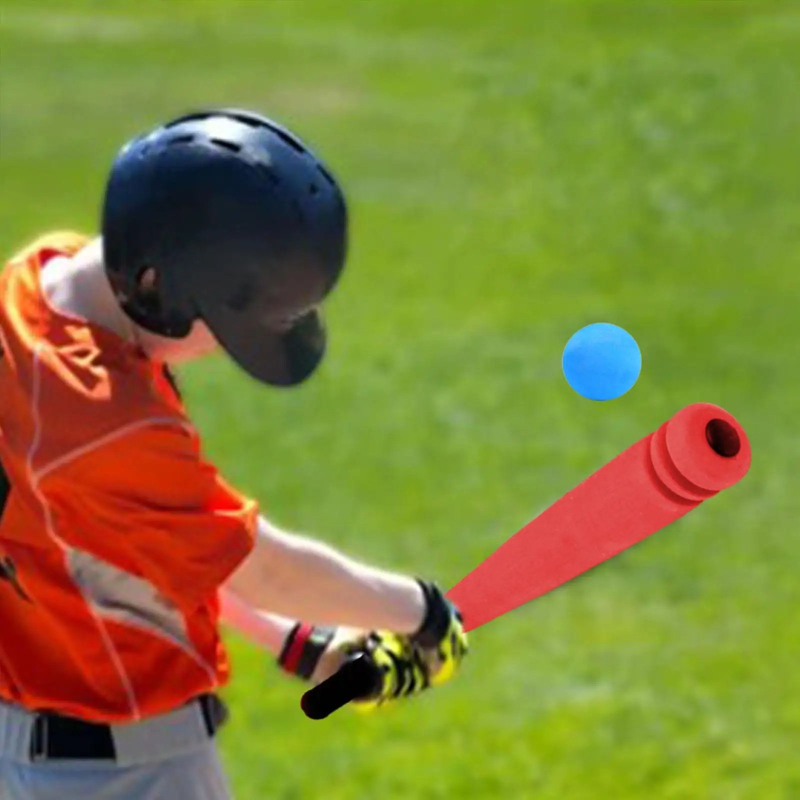 Kids Playing Baseball Outside