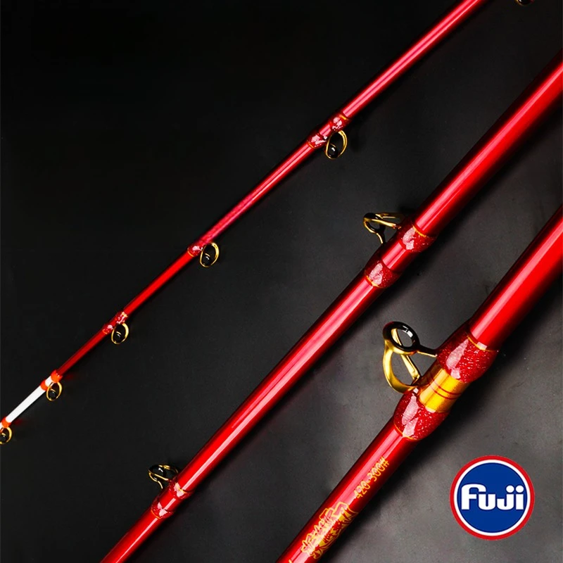HAOYU Deep Sea Jigging Rod 4.2M 300# Fuji Parts Fishing Shipping Boat ...
