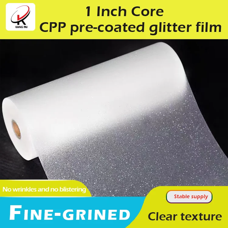 Thermal Roll Laminating Film, CPP Fine-grined Precoating Glitter Film ...