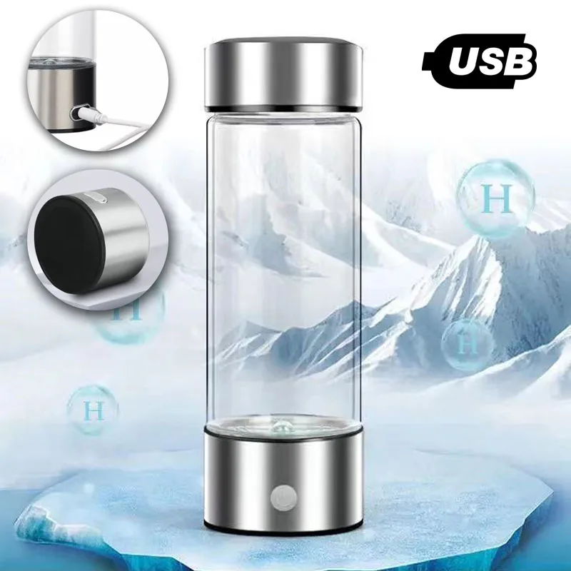 420ml-Hydrogen-Rich-Water-Cup-Electric-Hydrogen-Rich-Water-Generator-Bottle-Titanium-Quality ...
