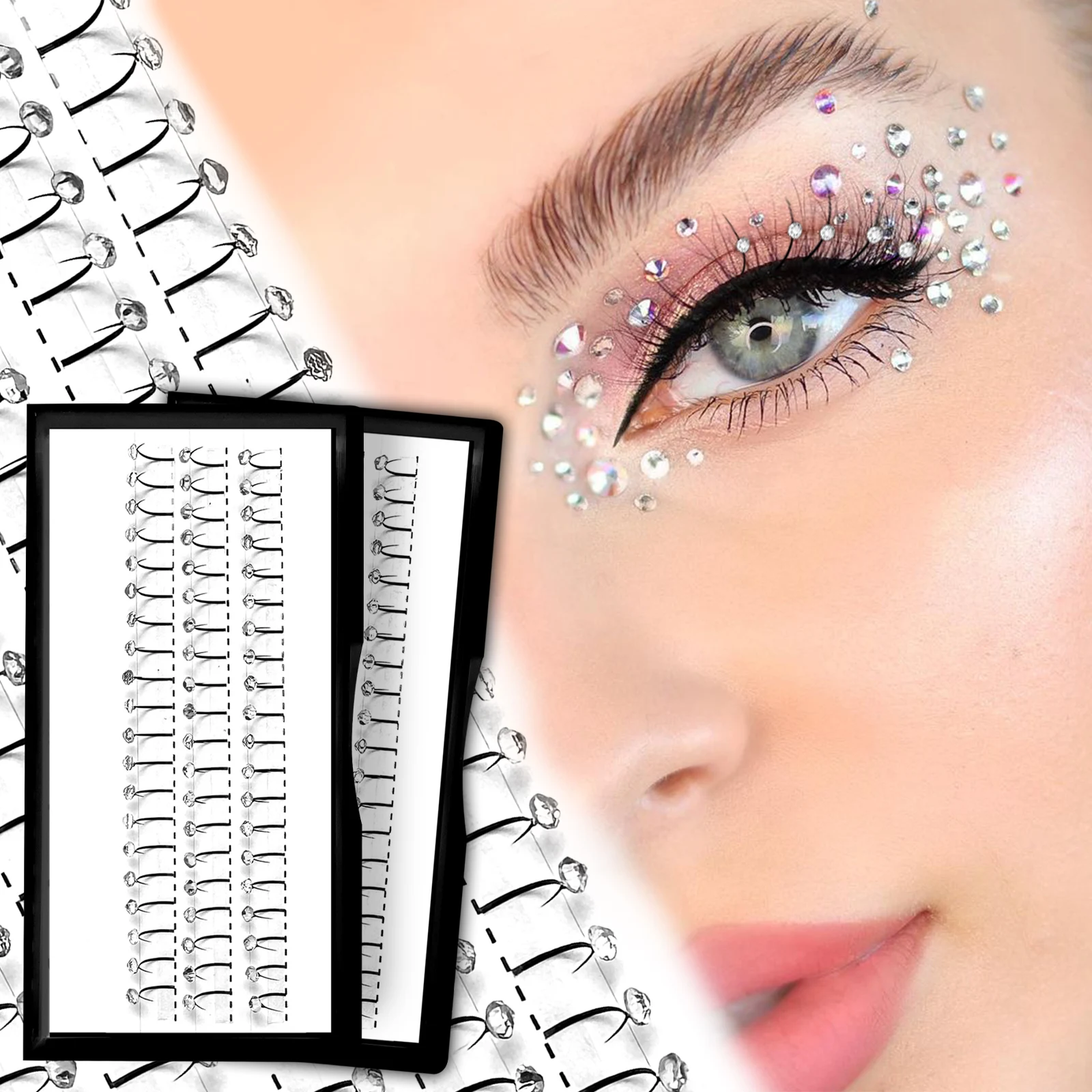 Silver-Diamond-Below-Fairy-Eyelash-Extension-Glitter-Rhinestone ...