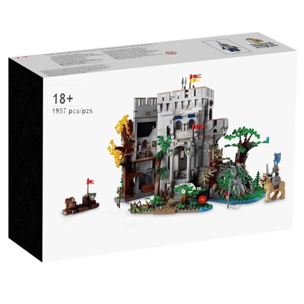 910001 Lion King Castle in the Forest Knights Medieval Castle Model ...