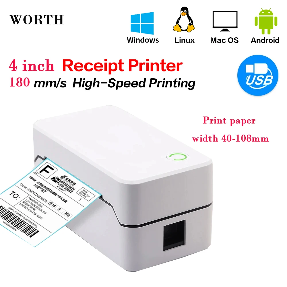 4x6-USB-Bluetooth-Thermal-Receipt-Printer-High-Speed-Printing-90mm-sec-Compatible-with-ESC-POS ...