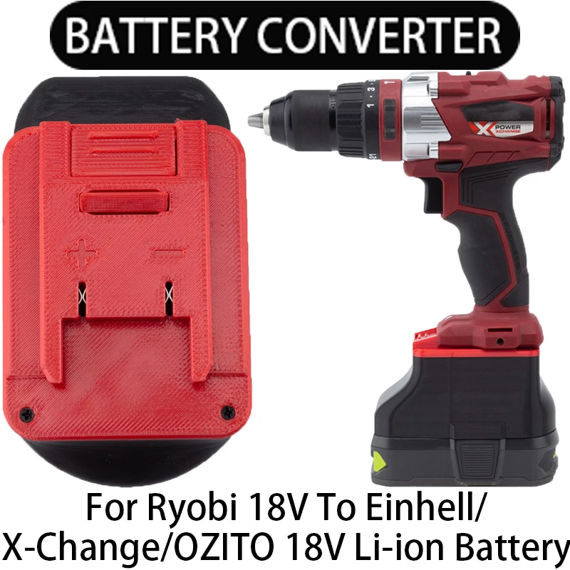 Battery-Adapter-for-Einhell-X-Change-OZITO-18V-LI-Ion-Tool-To-for-Ryobi ...