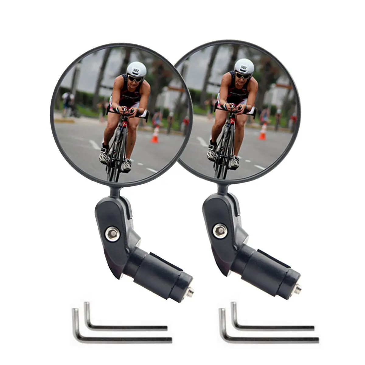 1-2PCS-Universal-Bicycle-Rearview-Mirror-Adjustable-Rotate-Wide-Angle ...