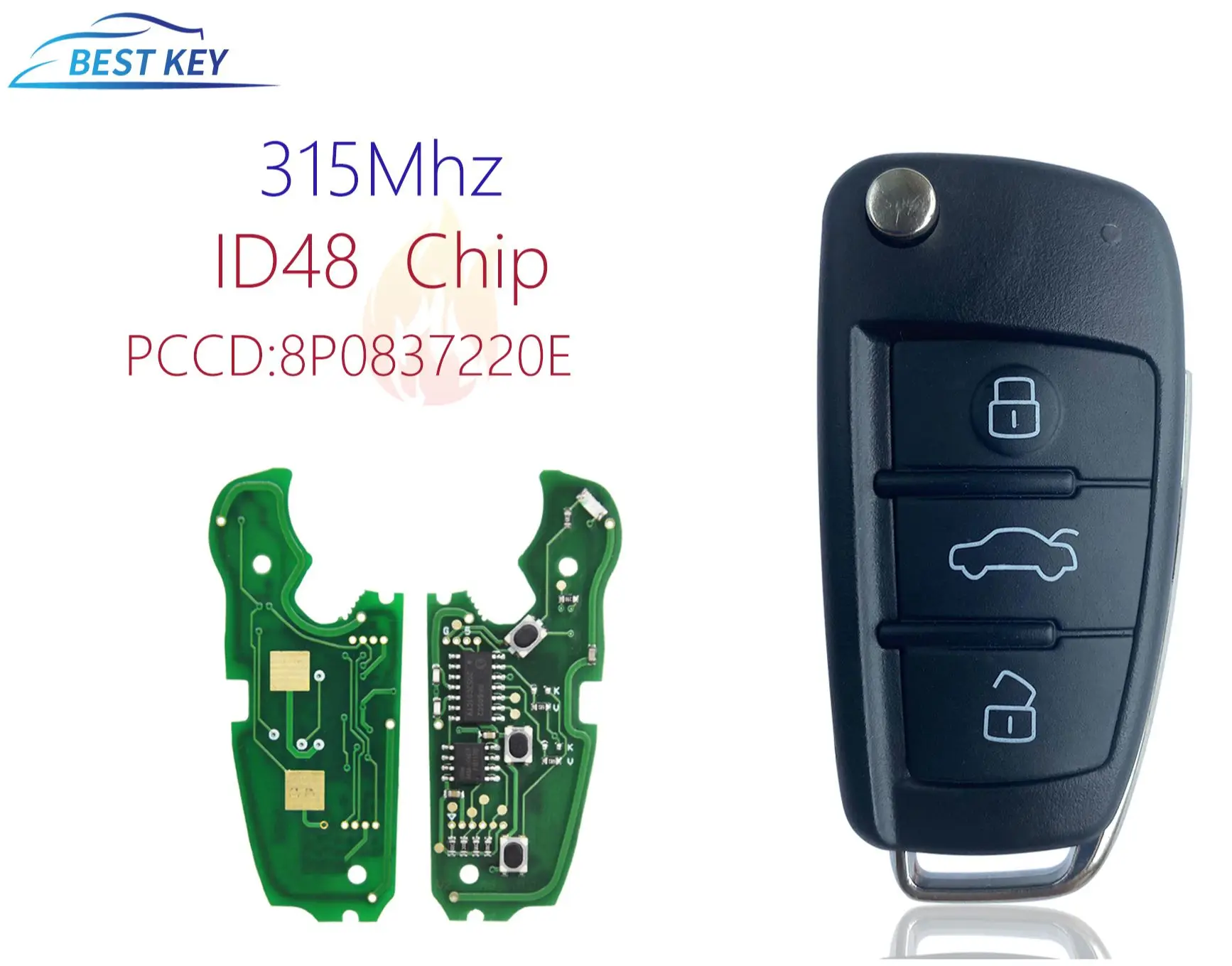 Cl-de-voiture-distance-intelligente-avec-48-puces-cl-de-contr-le ...