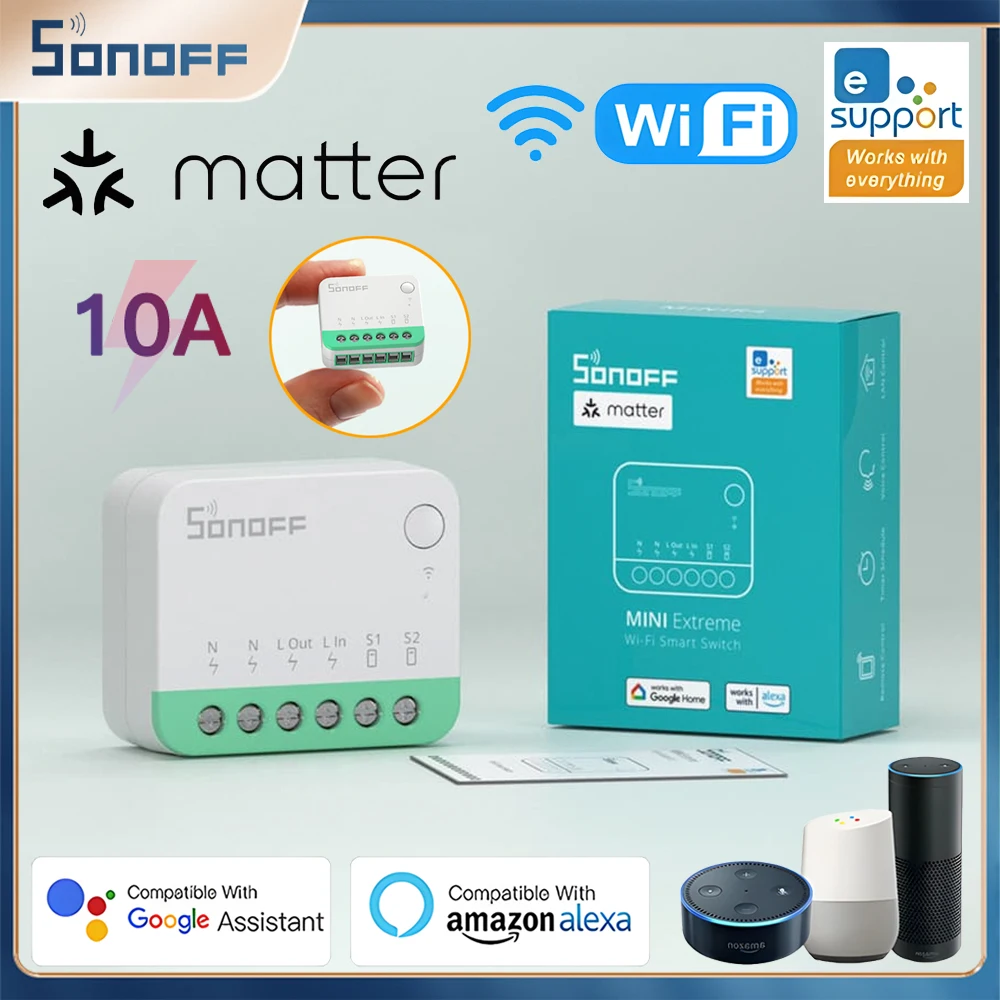 SONOFF-MINIR4M-MINI-Extreme-WiFi-Smart-Matter-Switch-Home-Detach-Relay ...