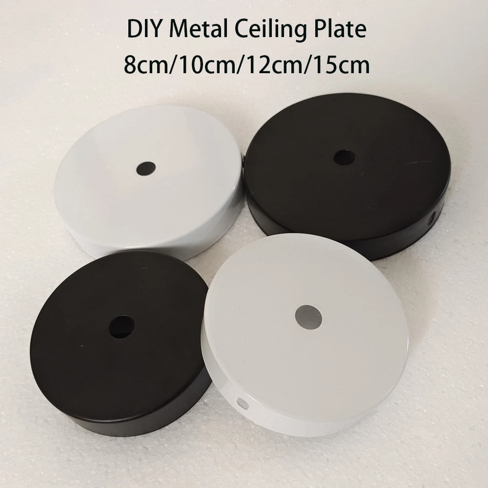 Single-Hole-Metal-DIY-8-10-12-15cm-Ceiling-Plate-Wall-Sconce-Mount-LED ...