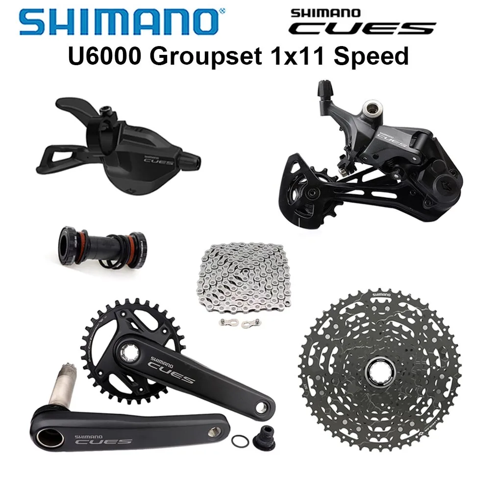 SHIMANO-CUES-U6000-Groupset-11-Speed-U6000-Shift-Lever-Rear-Derailleur-32T-170mm-175mm-Crankset ...