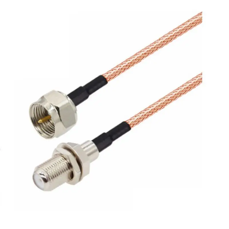 RG179 cable F female F male cable adapter 75 ohm Video F connector ...
