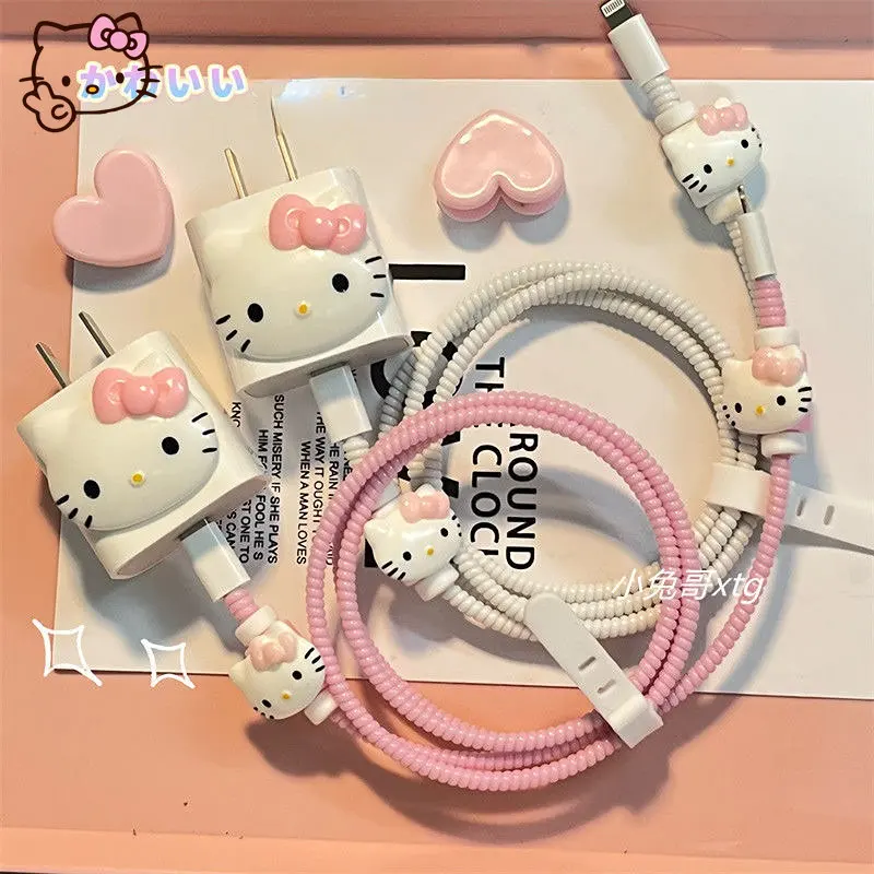 Headphone Winding Protection Rope | Hello Kitty Headphones Girl ...