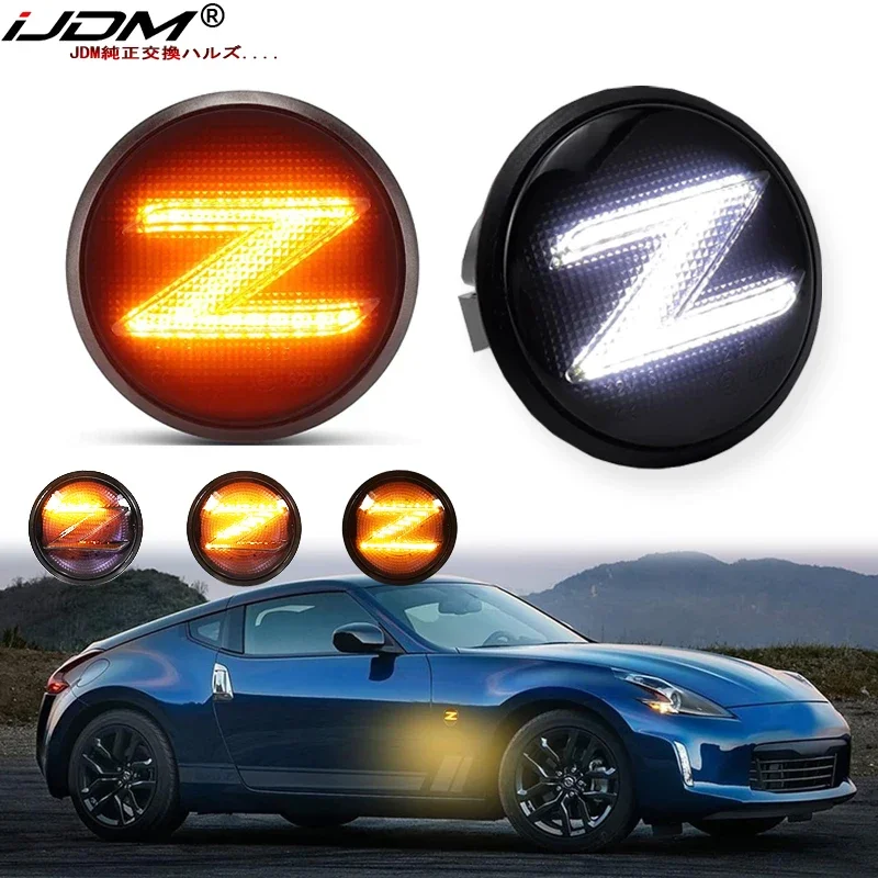 Switchback LED Side Marker Lights For Nissan 370z Z34,350z Z33 Front ...