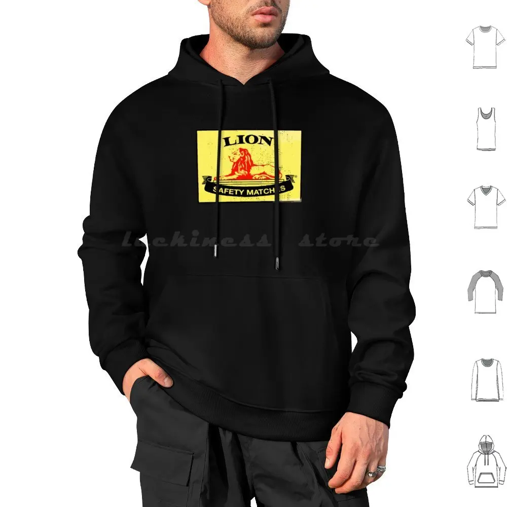 Lion-Safety-Matches-Distressed-Hoodies-Long-Sleeve-Lion-Safety-Matches ...
