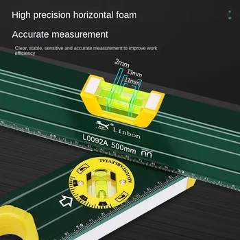 High Precision Spirit Level Magnetic High Bearing Ruler Lever Bubbles ...