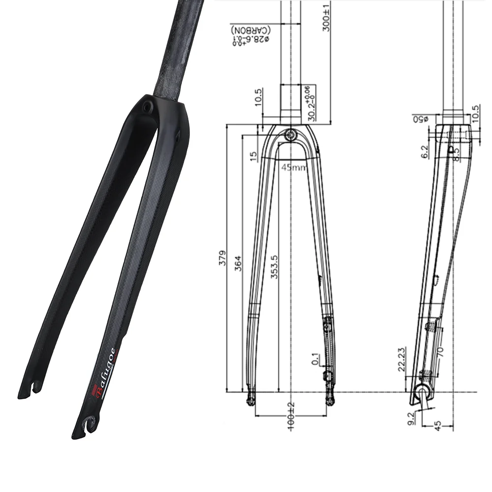 BALUGOE-Road-Bicycle-Fork-Full-Carbon-Disc-Brake-Flat-Brake-Bicycle ...