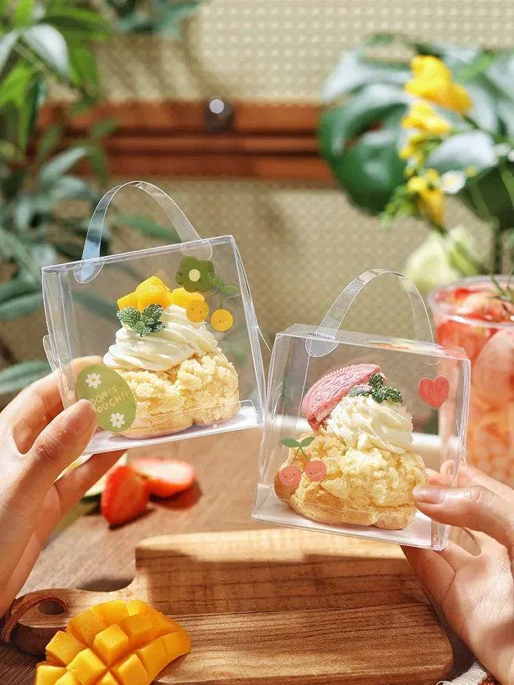 20pcs Mini Birthday Cake Box 3 Inch Pastry Portable Boxs Square Fully ...