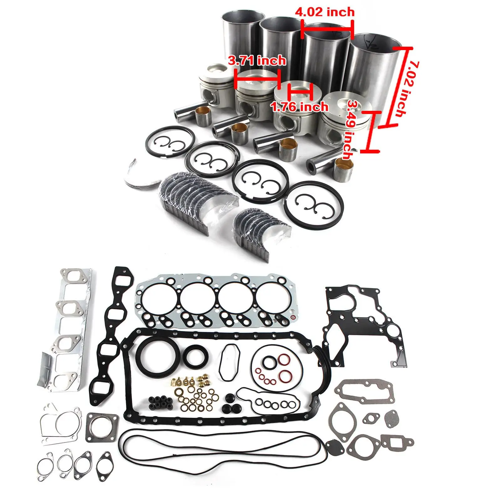 Isuzu-4JH1-4JH1TC-Engine-Rebuild-Kit-for-3-0L-2999-ccm-D-MAX-ELF-NKR77 ...