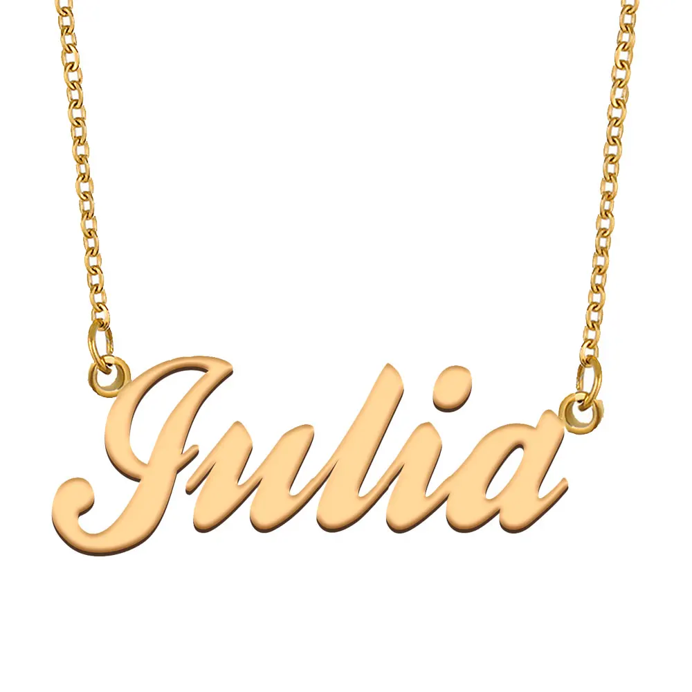 Julia-Name-Necklace-for-Women-Stainless-Steel-Jewelry-Gold-Plated ...