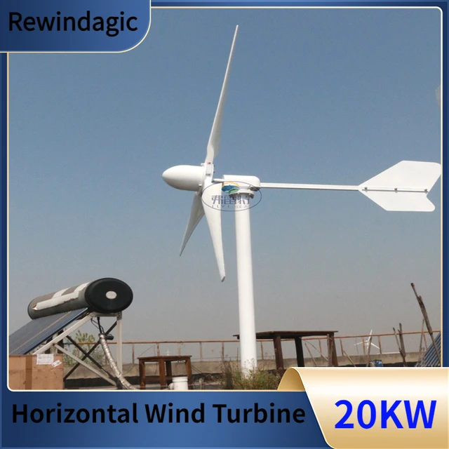20KW free Energy Horizontal Wind Turbine Generator 48V 96V 110V Fit For ...