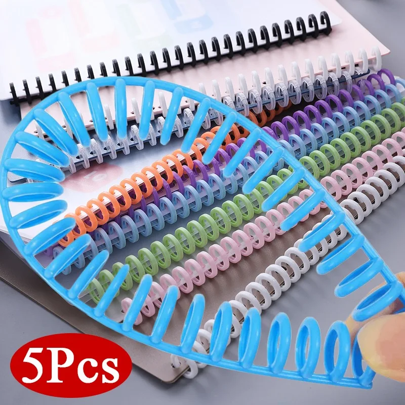 Loose-Leaf-Coil-Clamp-Ring-Binding-Wires-Plastic-Spiral-Binding-Comb ...