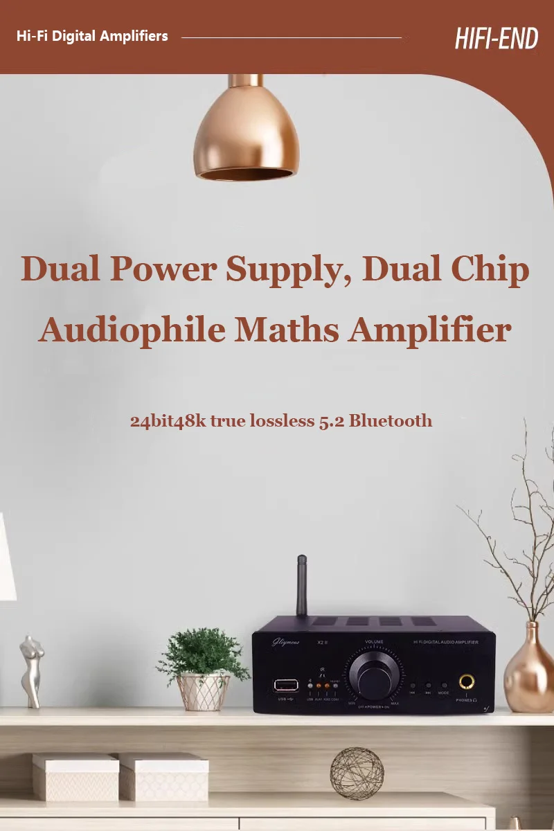 High-fidelity Digital Power Amplifier Bluetooth 5.2 200W Output Power ...