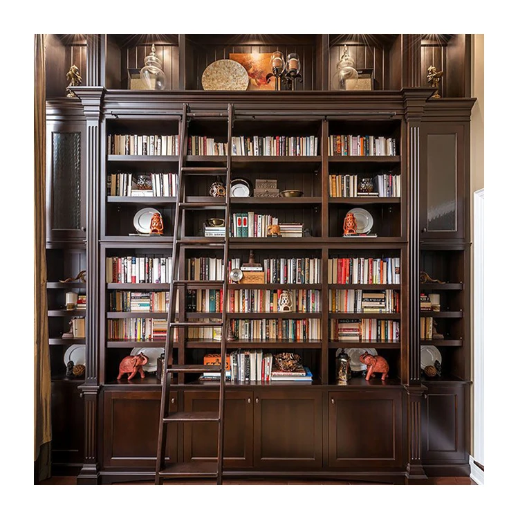 2025 Modern Luxurious Wooden Bookcase Lighted Bookshelf With Tinted ...