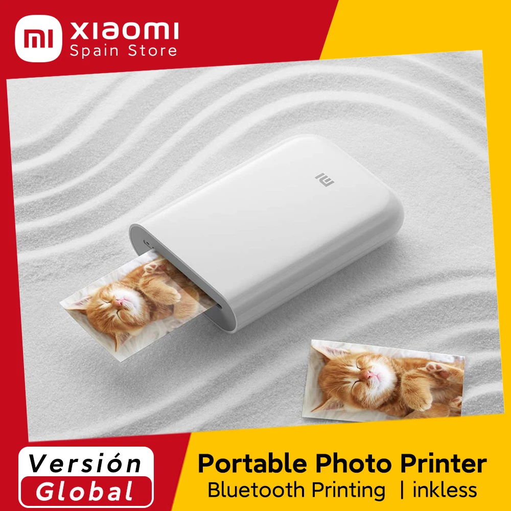 Xiaomi Mi Portable Photo Printer Bluetooth 5.0 Thermal Label Printer ...
