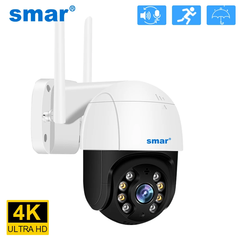 Smar 4K 8MP Wifi PTZ Camera 5x Digital Zoom AI Human Detect ONVIF ...