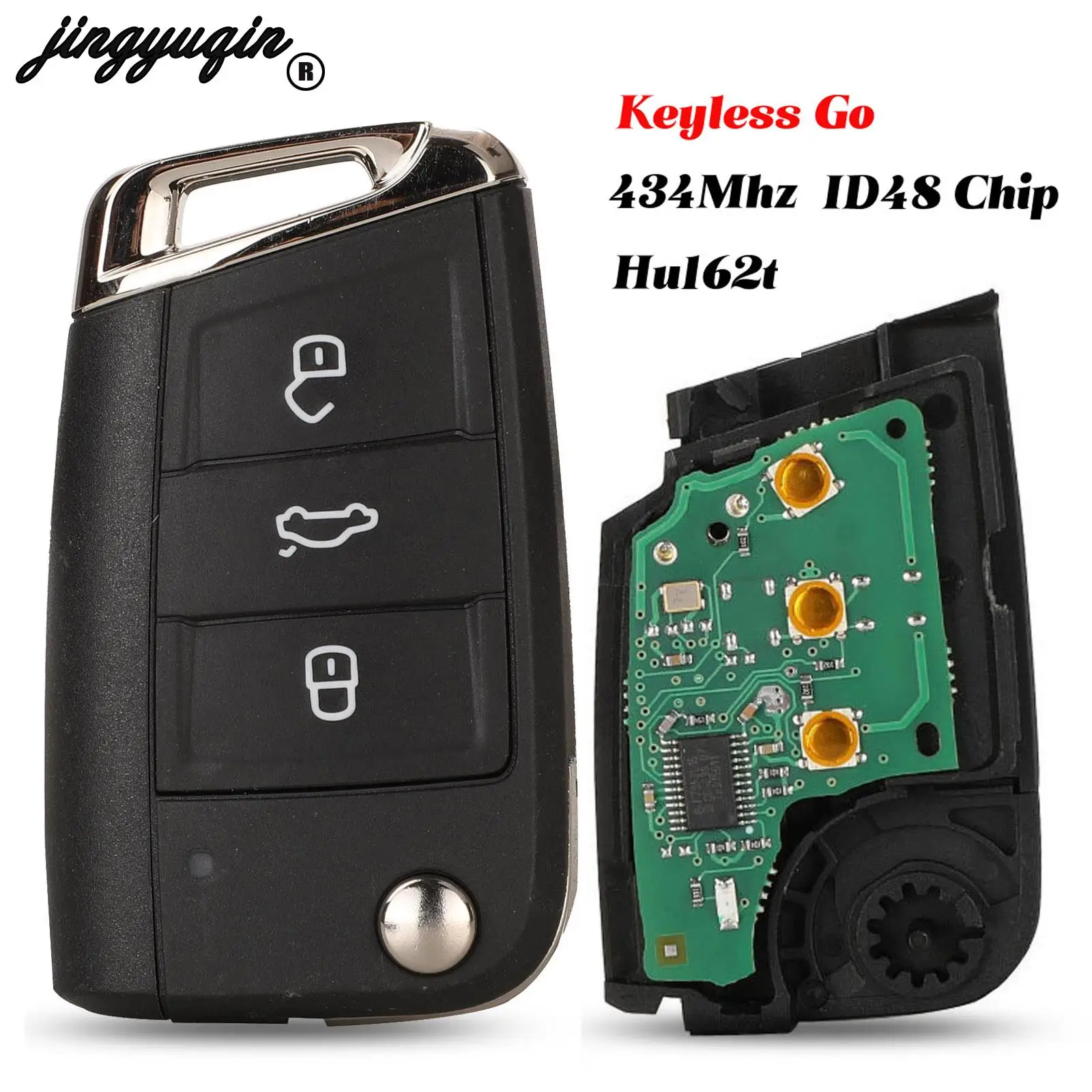 Keyless-go/half Smart Remote Key 434mhz Id48 Vw Golf 7 Mk7 - AliExpress